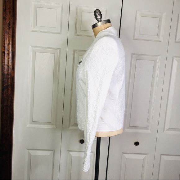 Moth | Jackets & Coats | Anthropology Moth Zippered Front Ivory White ...